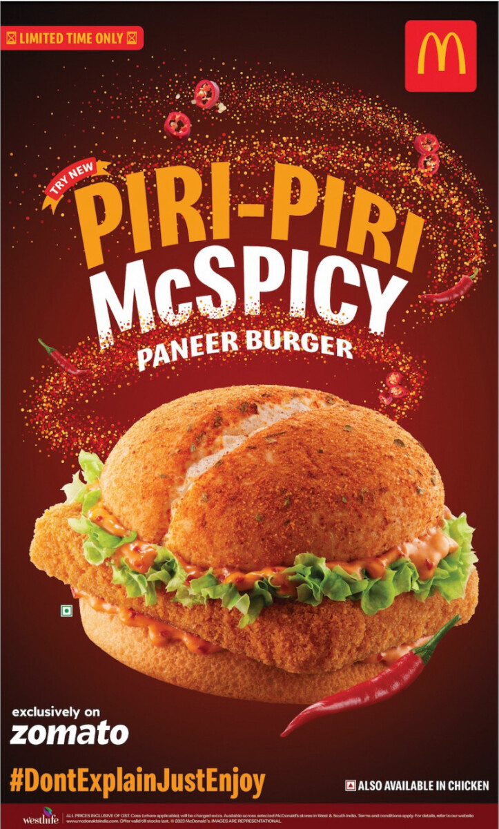 McDonald’s India Elevates Spiciness With Limited-Time Piri-Piri McSpicy ...