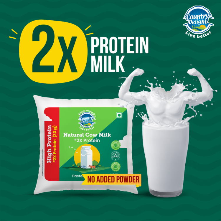 Country Delight Unveils 2X Protein Cow Milk - Kitchen Herald Country ...